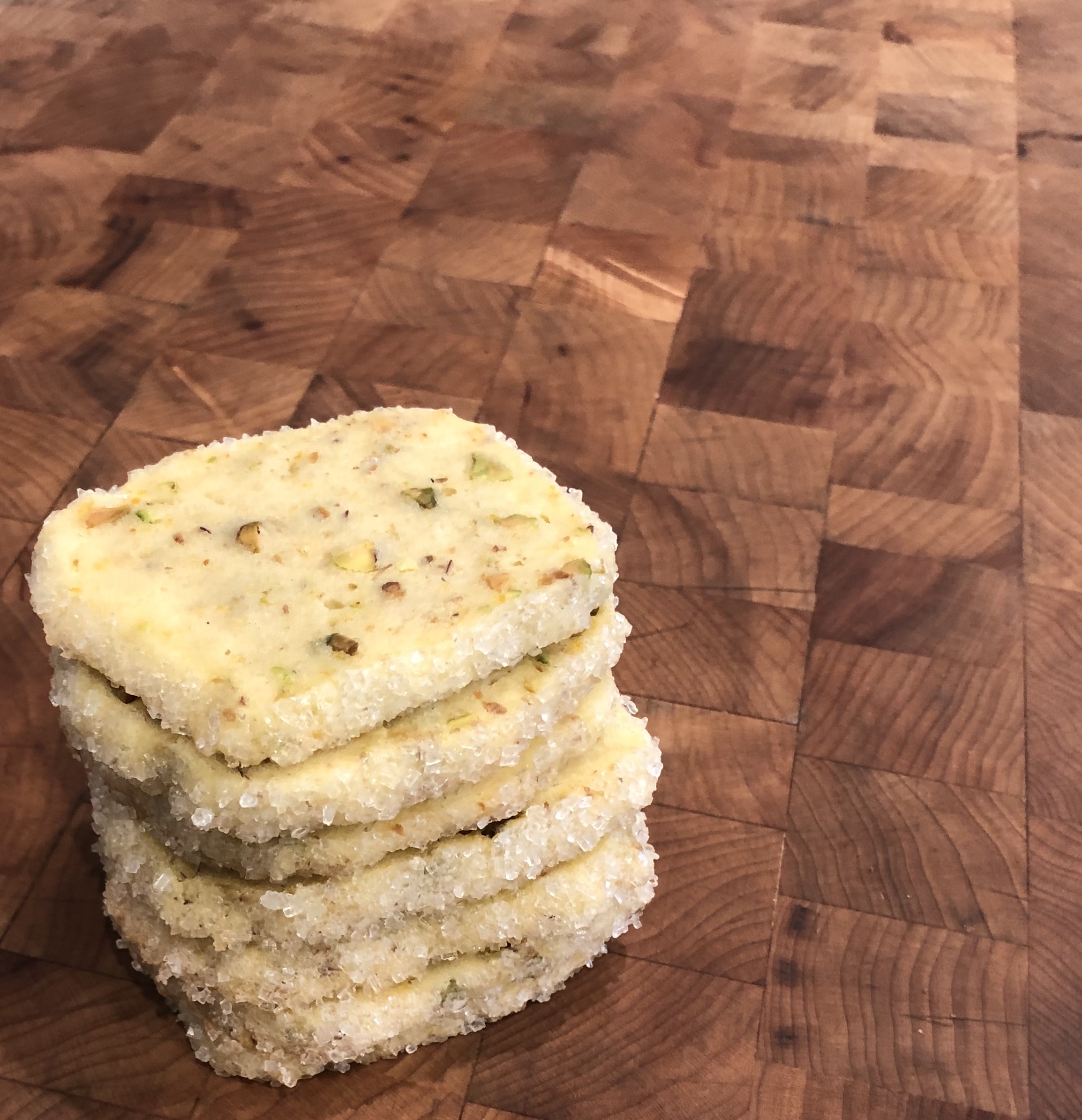 Orange and Pistachio Sable – Commandatore Of The Kitchen